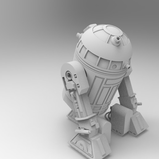 Download STL file R2-D2 robot 3D print model • 3D printable object ・ Cults