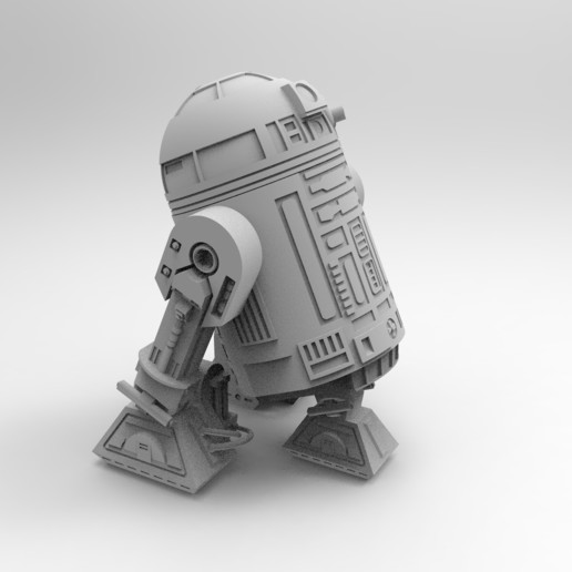 Download STL file R2-D2 robot 3D print model • 3D printable object ・ Cults