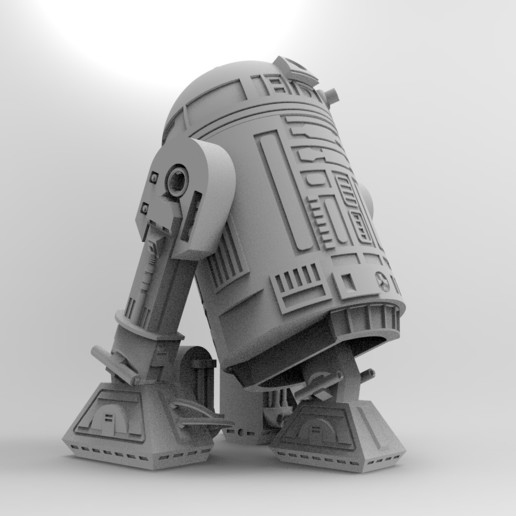 Descargar archivo STL Modelo de impresión en 3D del robot R2-D2 ...