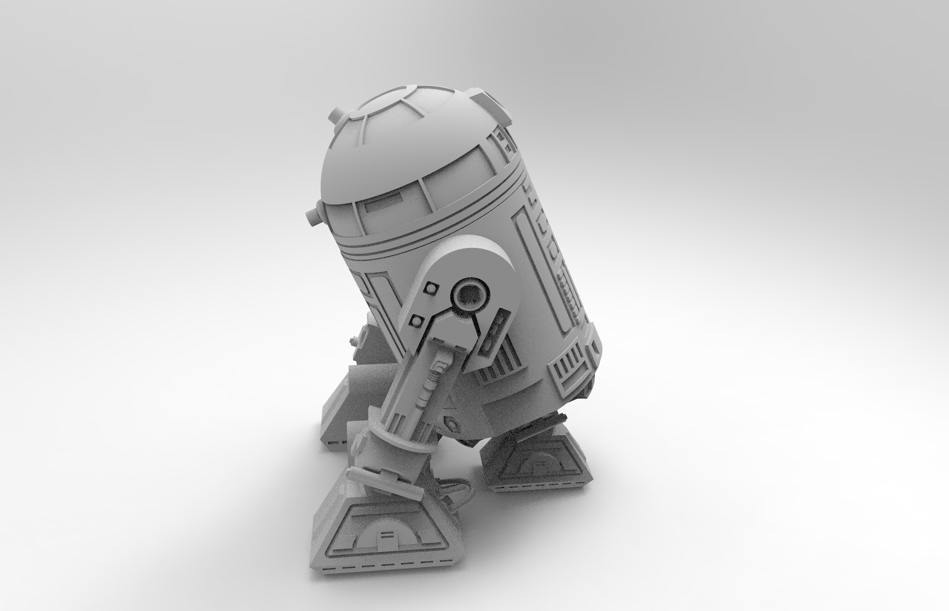 Descargar archivo STL Modelo de impresión en 3D del robot R2-D2 ...