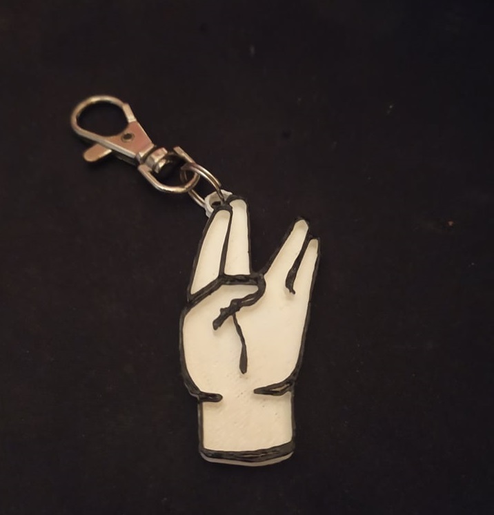 Free STL file Keychain Spock / Damso・3D print object to download・Cults