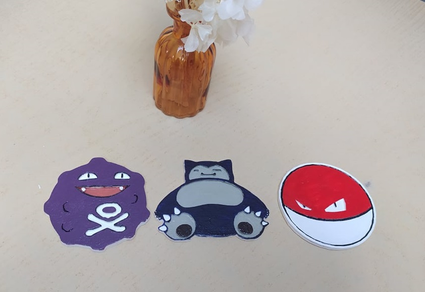 STL file Pokemon Coaster・3D print design to download・Cults