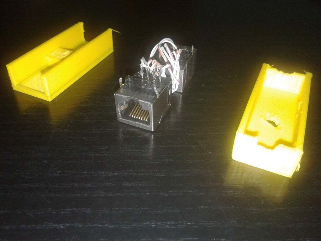 Free STL file rj45 double adapter female・3D printer model to download・Cults