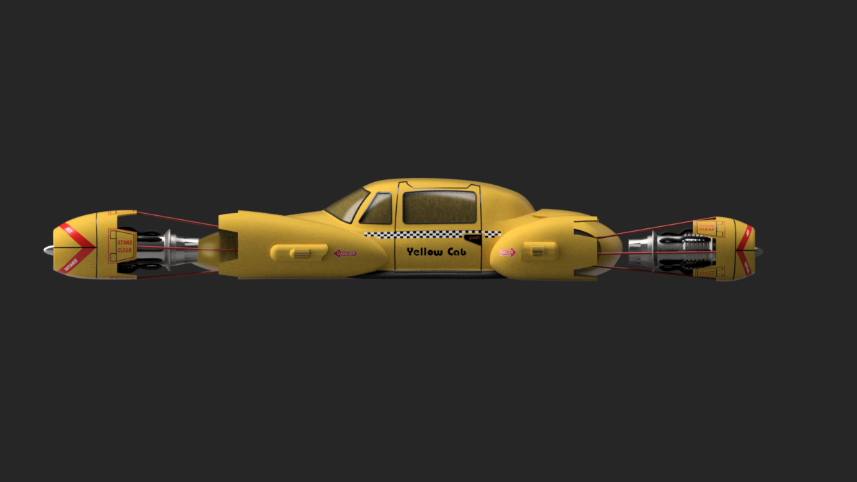 Download STL file Space-Taxi • 3D printable model ・ Cults