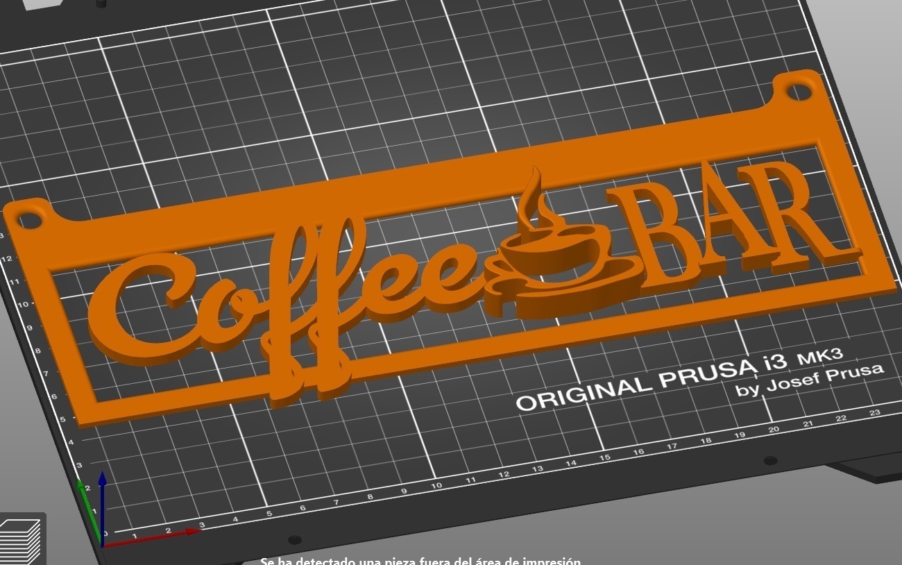 STL file Coffee Bar sign ☕・3D printing design to download・Cults