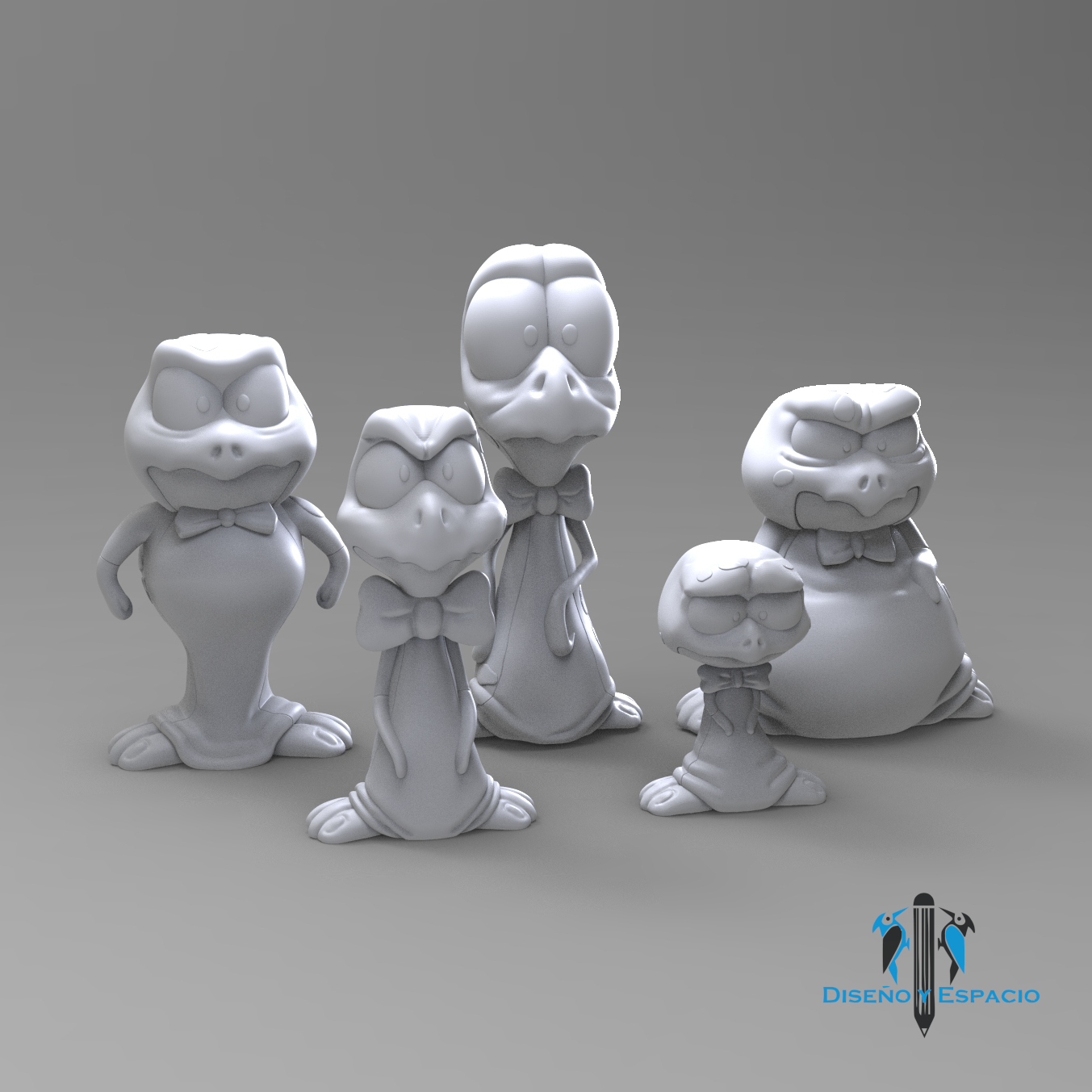 STL file set Nerdlucks Monstars - Space Jam 🛰・3D printer model to ...