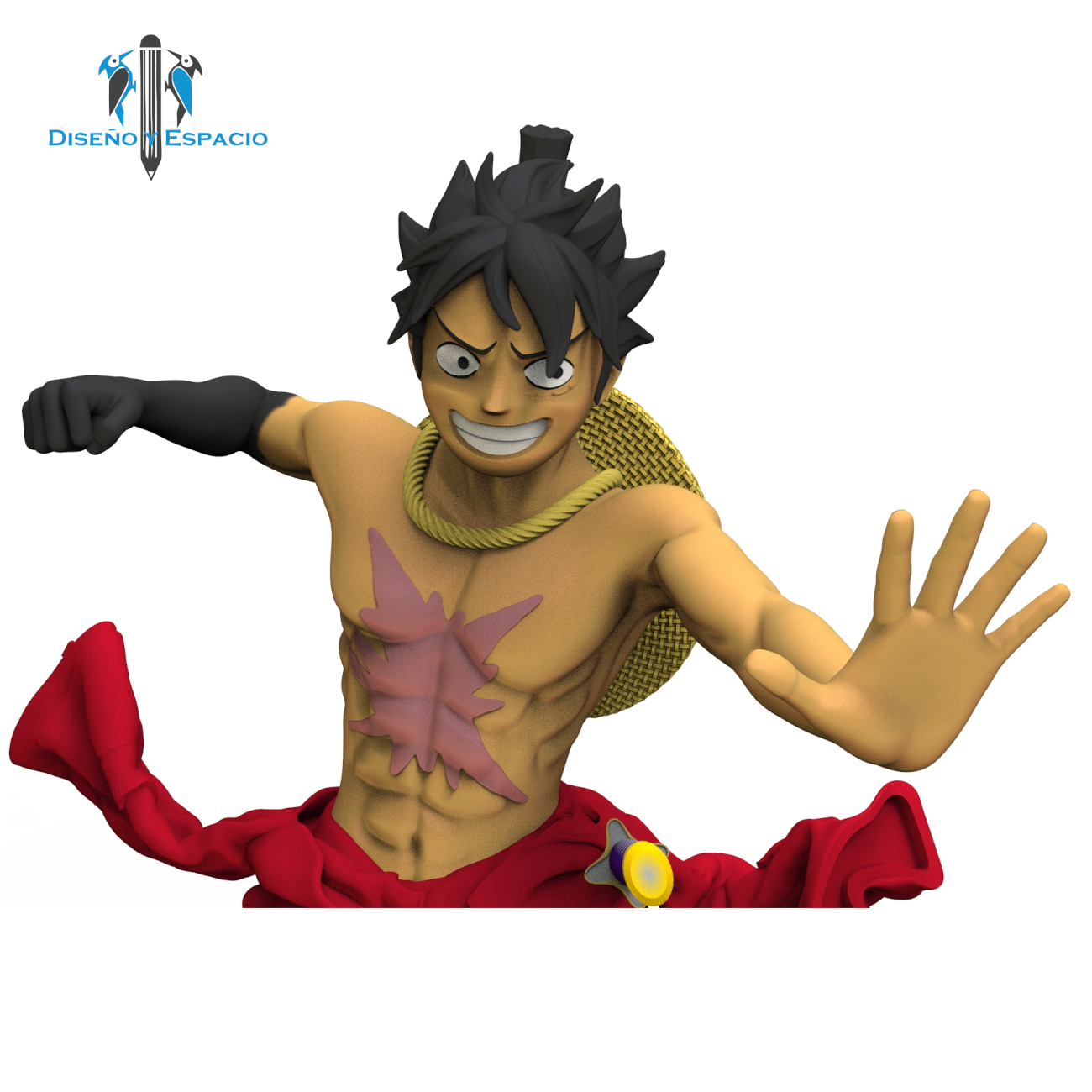 3D file Monkey D. Luffy - Samurai gear 🐒・Design to download and 3D ...