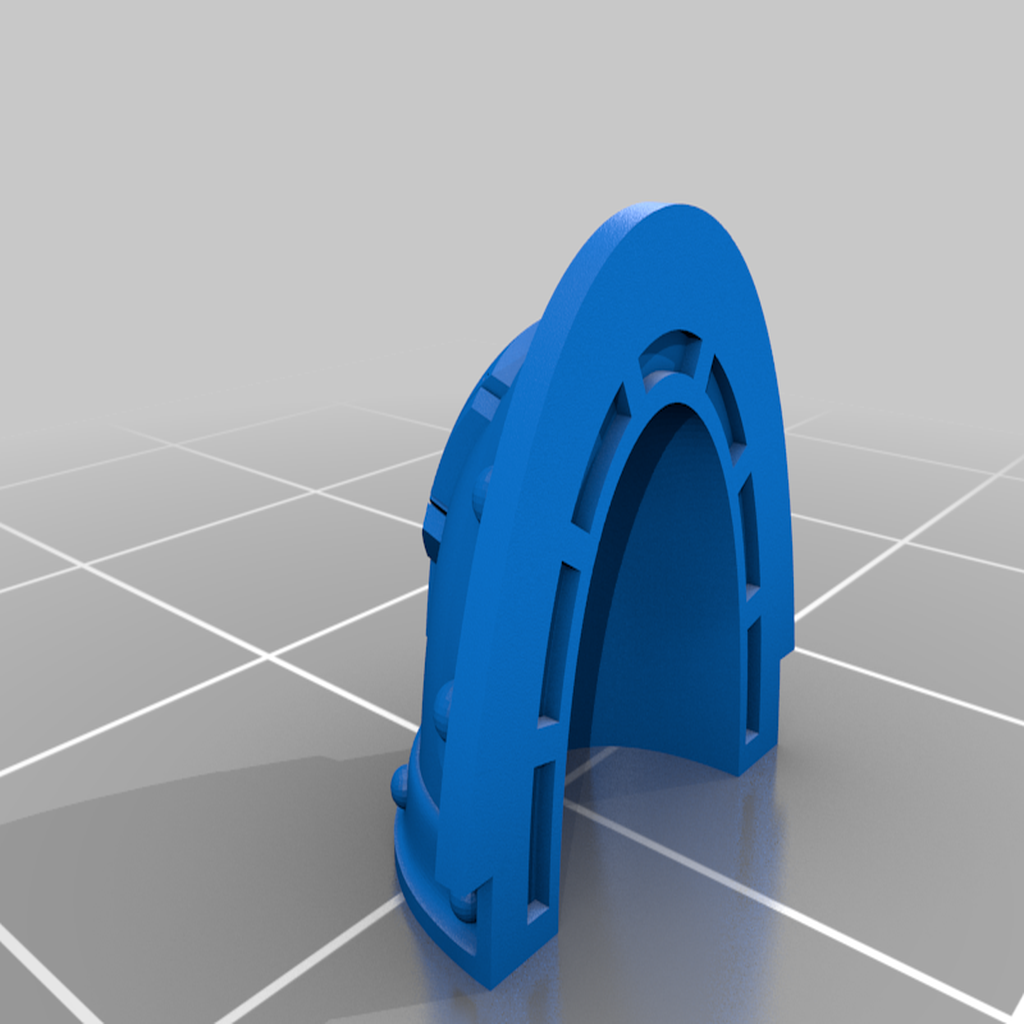 Free STL file Shoulder Pads for Warriors in Iron ⚔️・3D printer design ...