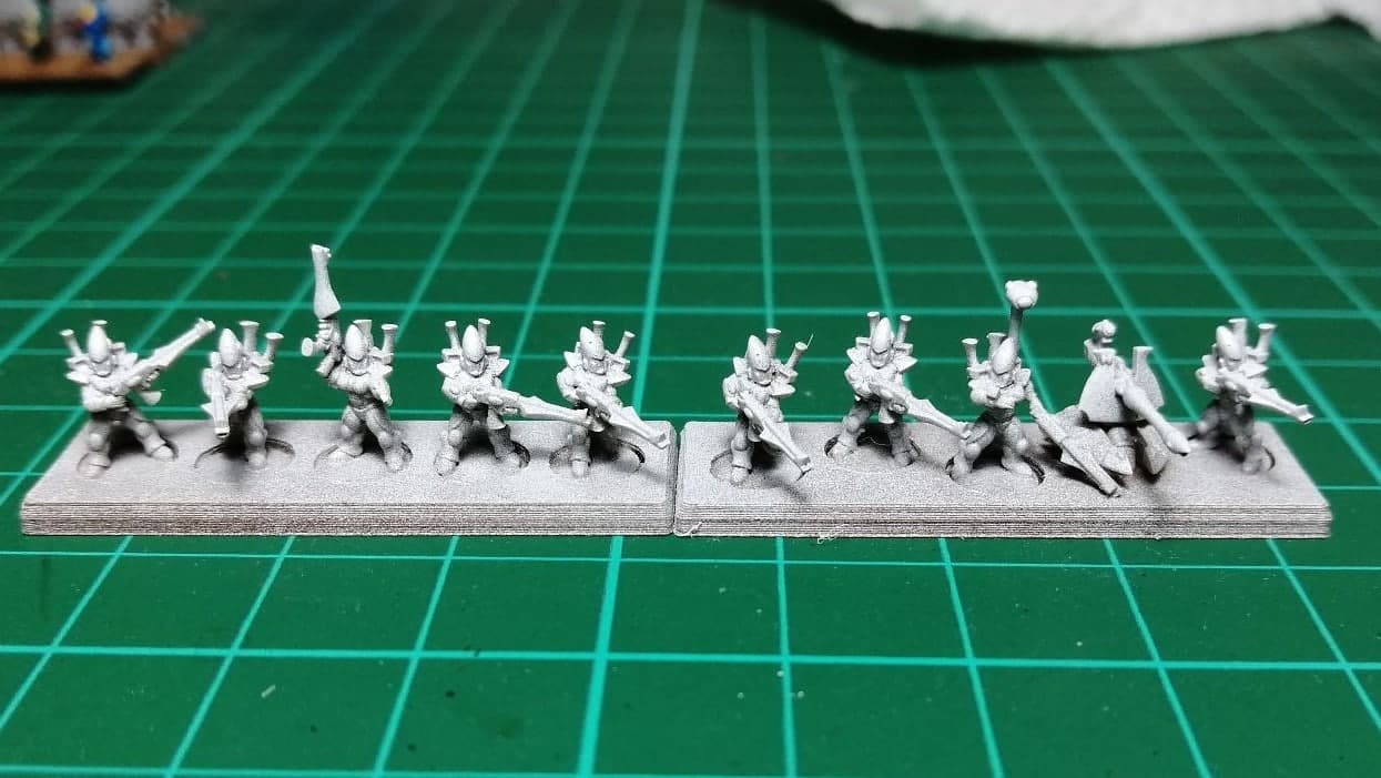 3D printer Tiny Space Elves - Basic Infantry • made with Elegoo Mars 2 ...