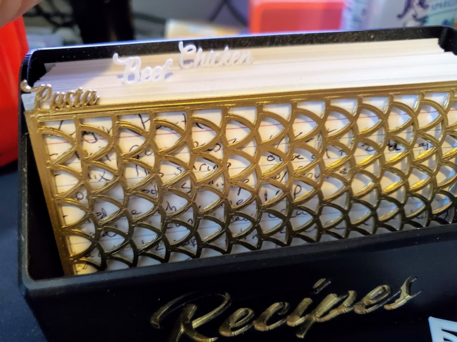 STL file Recipe card box for cooking・3D print model to download・Cults