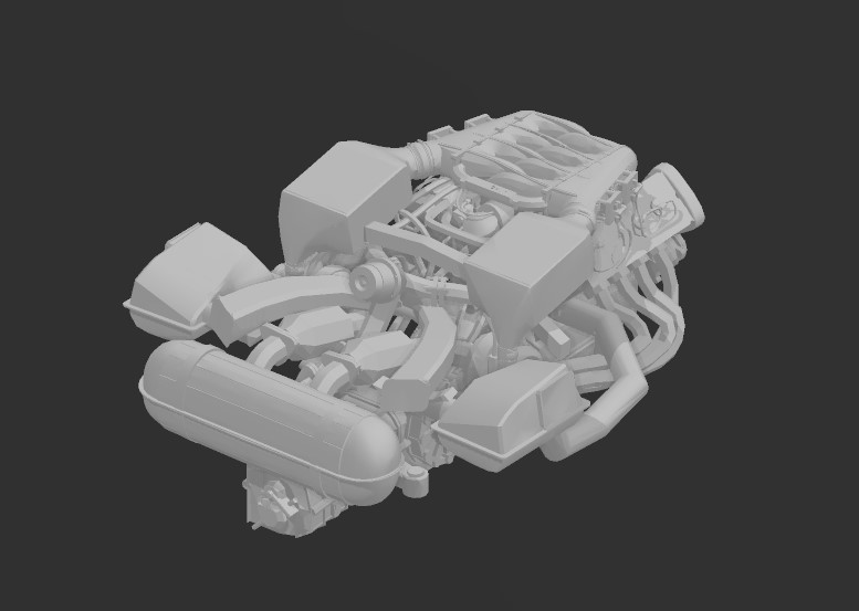 STL file engine Ferrari F40 🚗・3D printable design to download・Cults