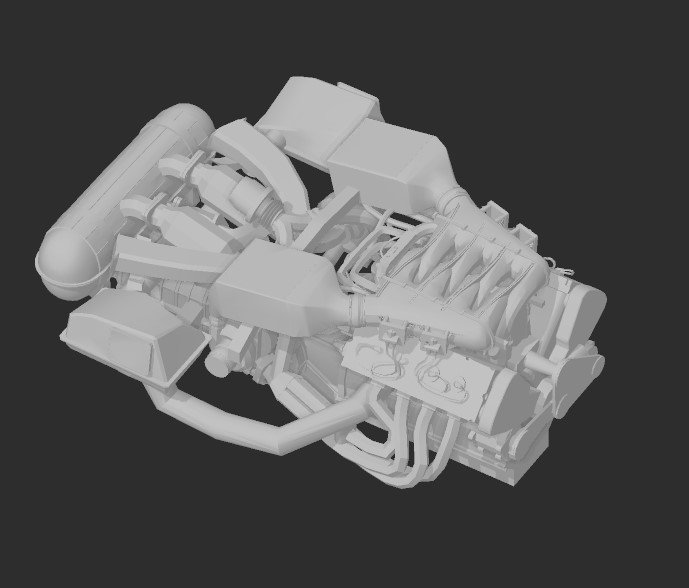 STL file engine Ferrari F40 🚗・3D printable design to download・Cults
