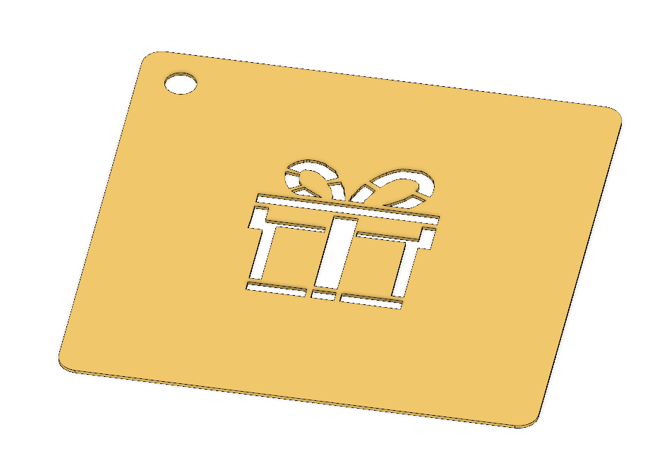 Christmas Present Stencil