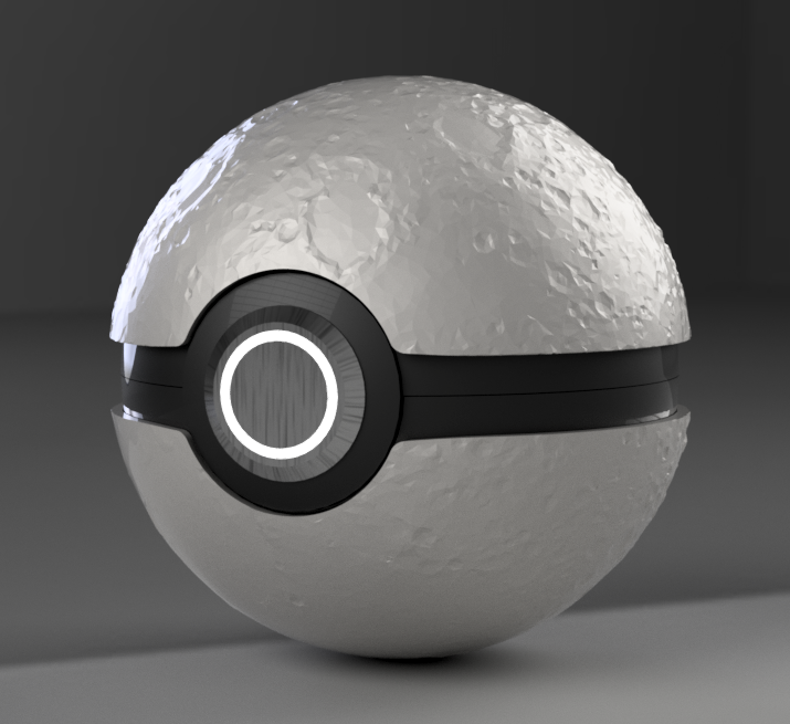 Free STL file Pokeball Moon Shells・3D print design to download・Cults