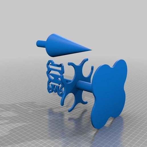 Download free STL file Ice cream roller and holder • 3D printing model ...