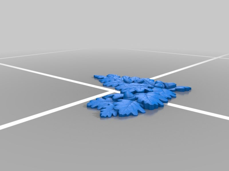 STL file Oak_Leaves_And_Acorns 🔩・3D printable model to download・Cults