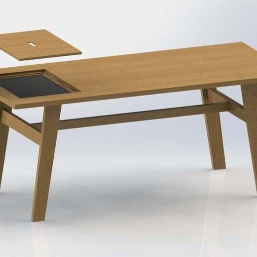 Download free STL file Table with cooking • 3D printing model ・ Cults