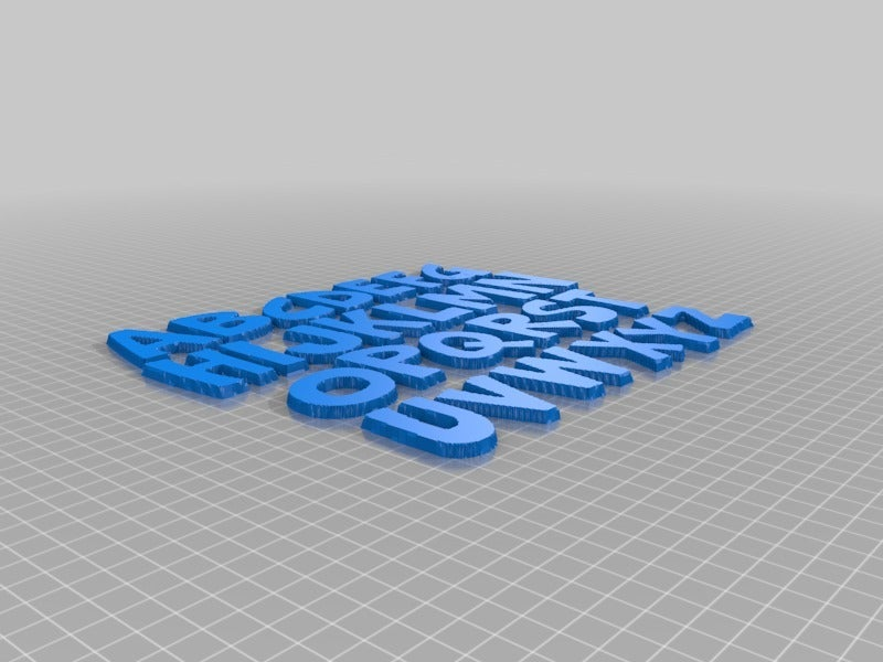 Free STL file Letters and numbers 🔢・3D printable model to download・Cults