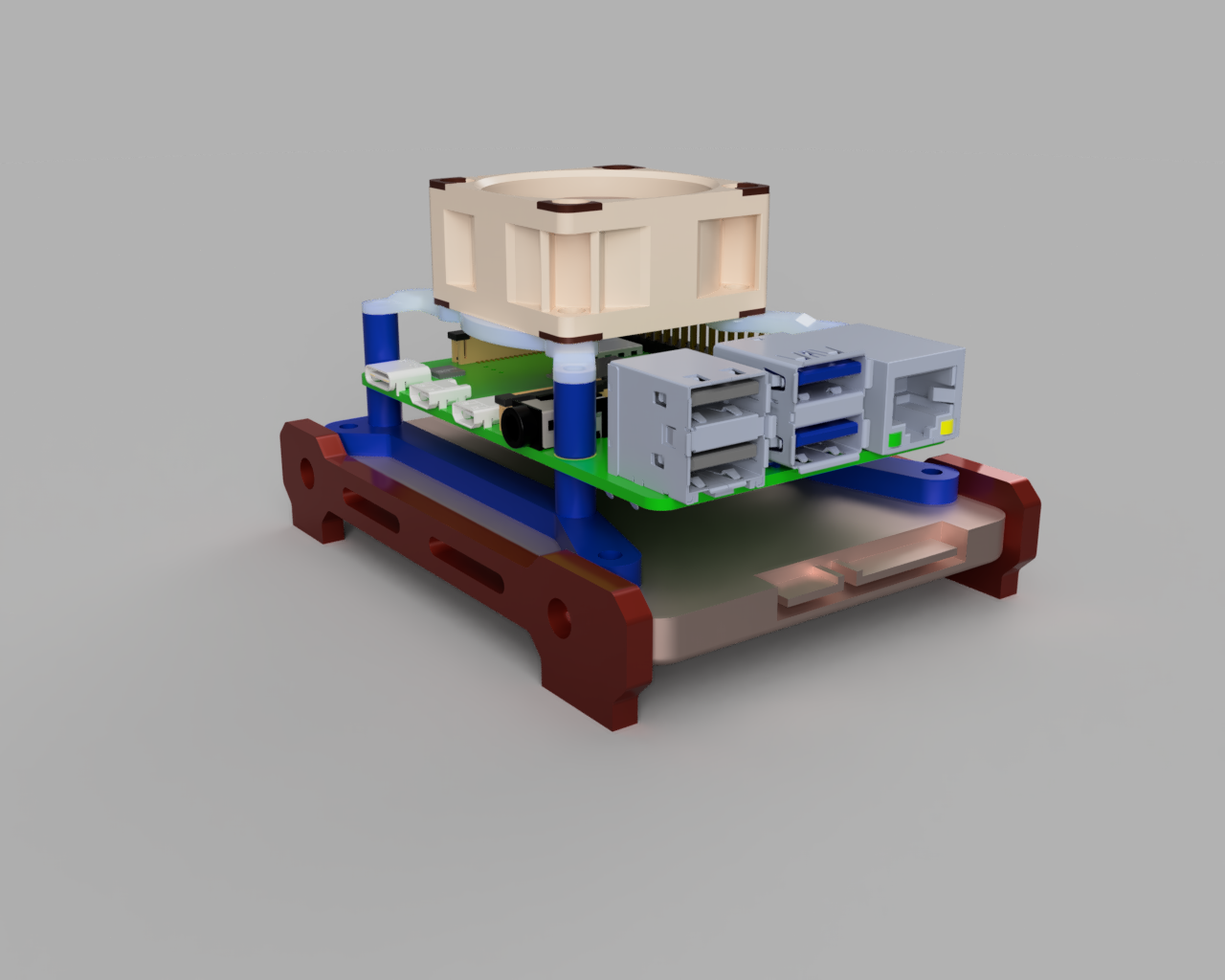 Fichier STL Raspberry Pi 4 + SSD 2.5" Case | Bitcoin Node 🔧・Objet pour ...