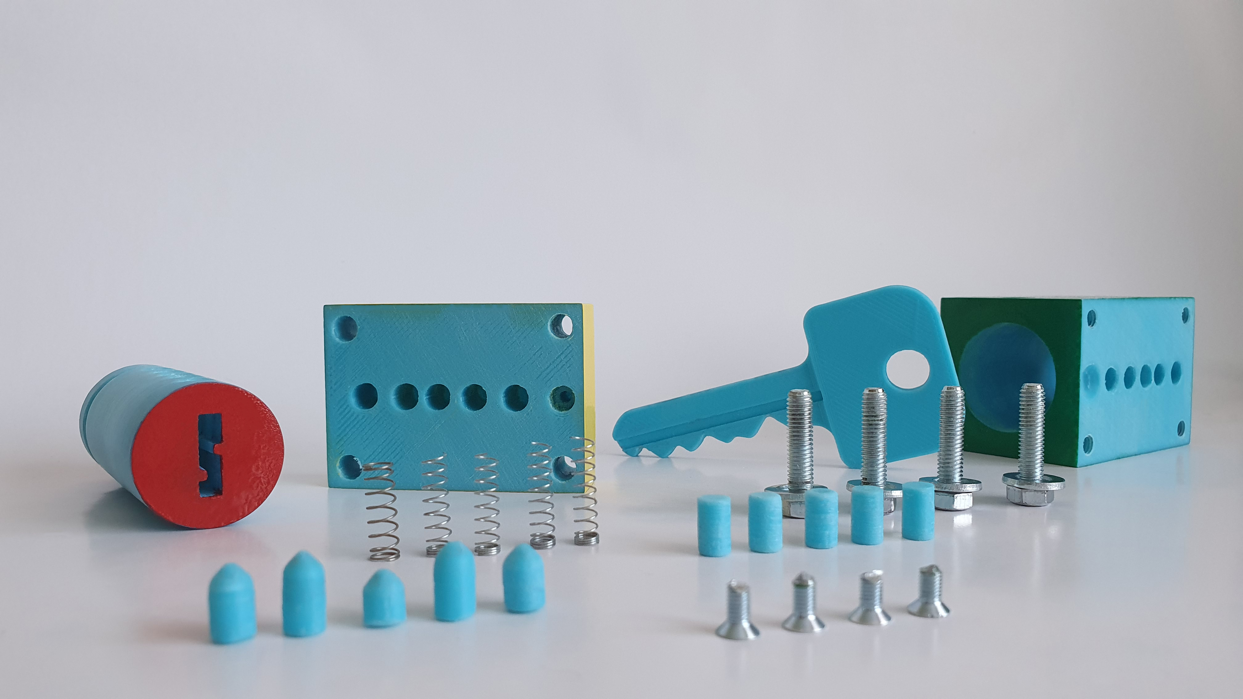 Download free STL file Lock cylinder, door lock • 3D printing template ...