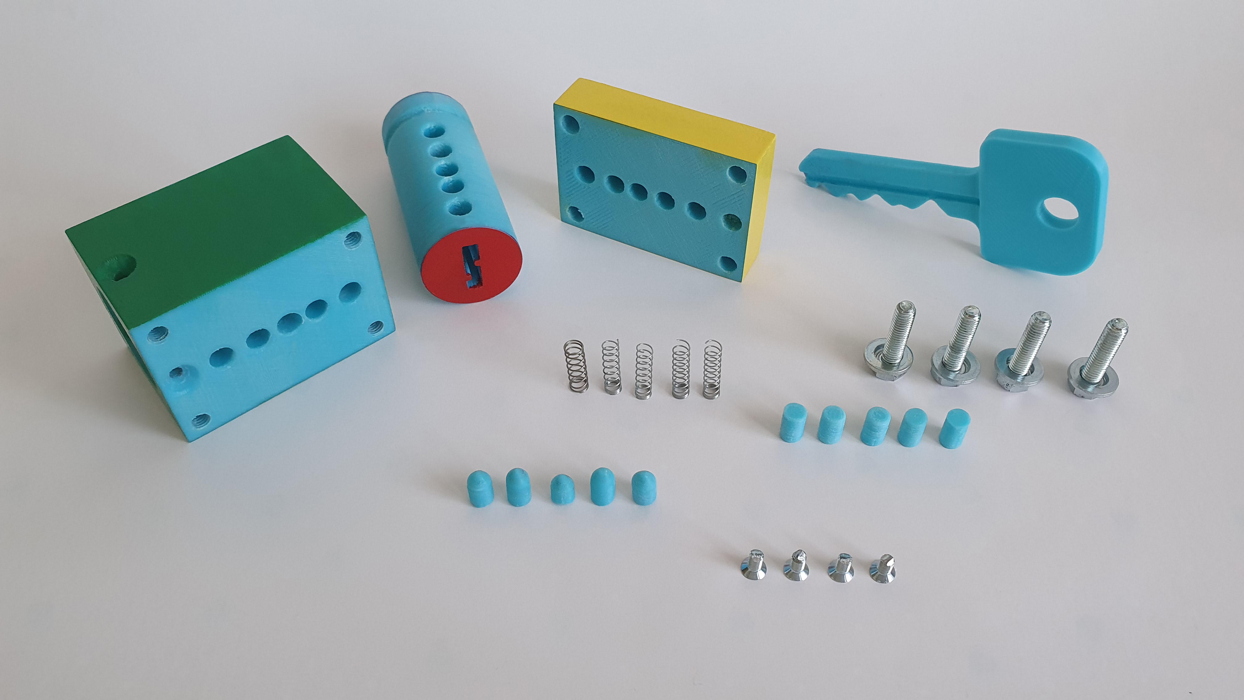 Download free STL file Lock cylinder, door lock • 3D printing template ...