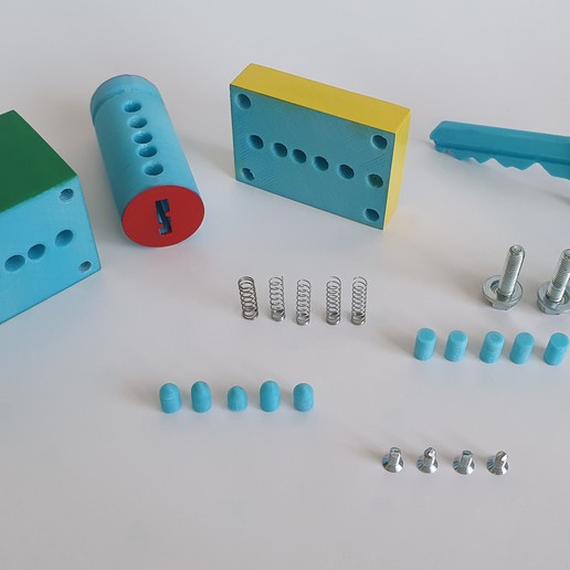 Download free STL file Lock cylinder, door lock • 3D printing template ...