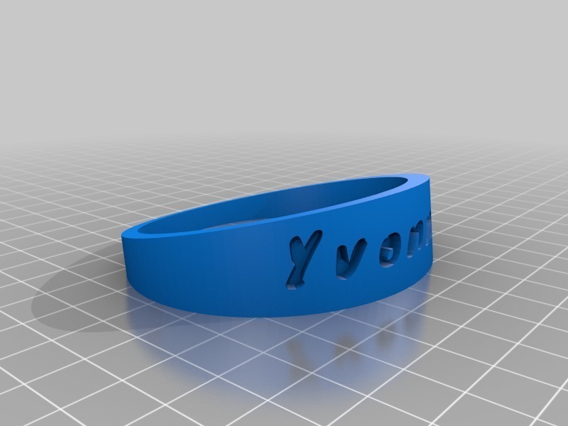 Free 3D file yvonne Customized Bracelet・3D print model to download・Cults