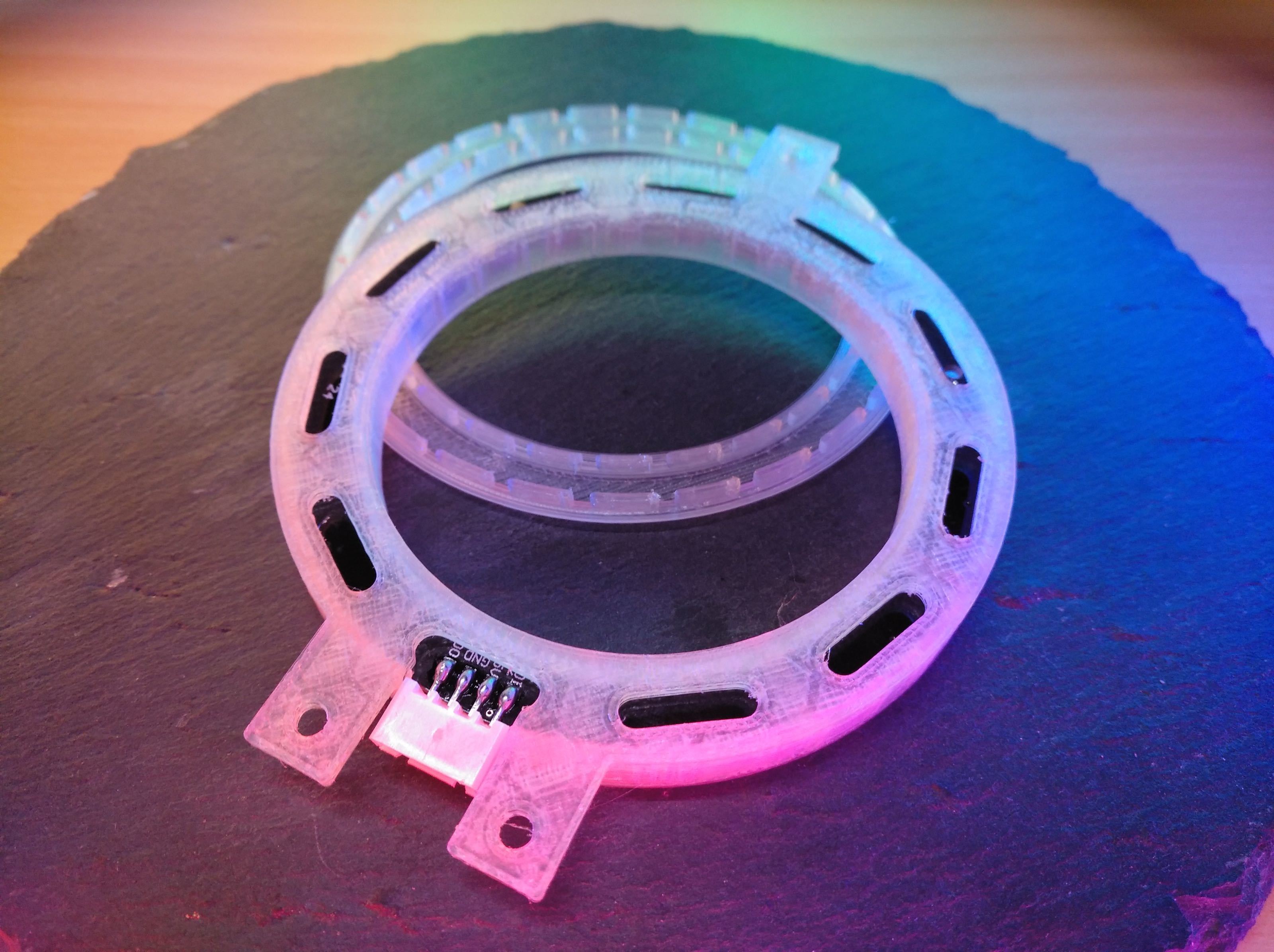 Free STL file Neopixel Ring Enclosure・3D printing template to download ...