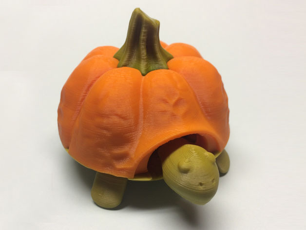 Free STL file Pumkin top for Squishy Turtle・3D print model to download ...