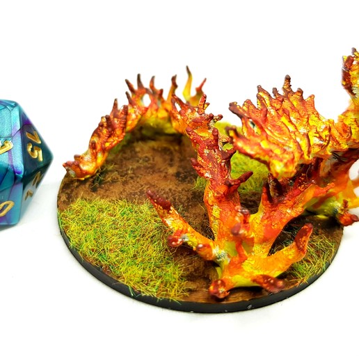 Download free STL file Fire Elemental for 28mm Tabletop gaming ...