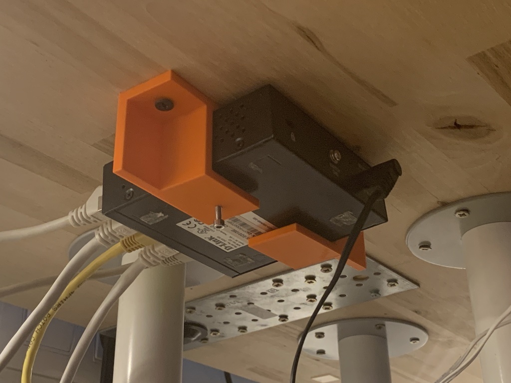 Free 3D file Network Switch holder under the table 🖥️・3D printing model ...