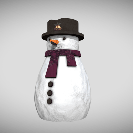 Download 3DS file Christmas Snowman • 3D printable template ・ Cults