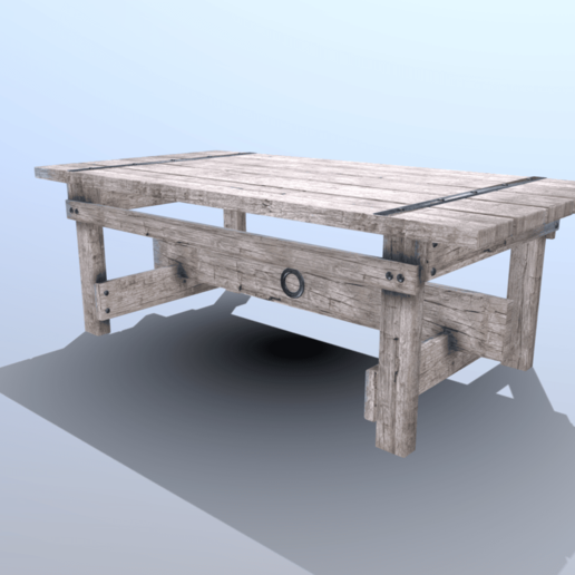 Download 3D printer model Farmhouse Table ・ Cults