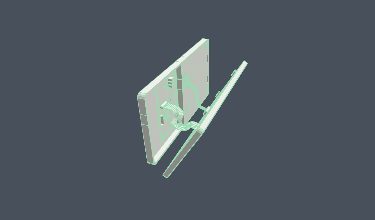 OBJ file Broken Sci-Fi Scanner Display 🛰・Model to download and 3D print ...