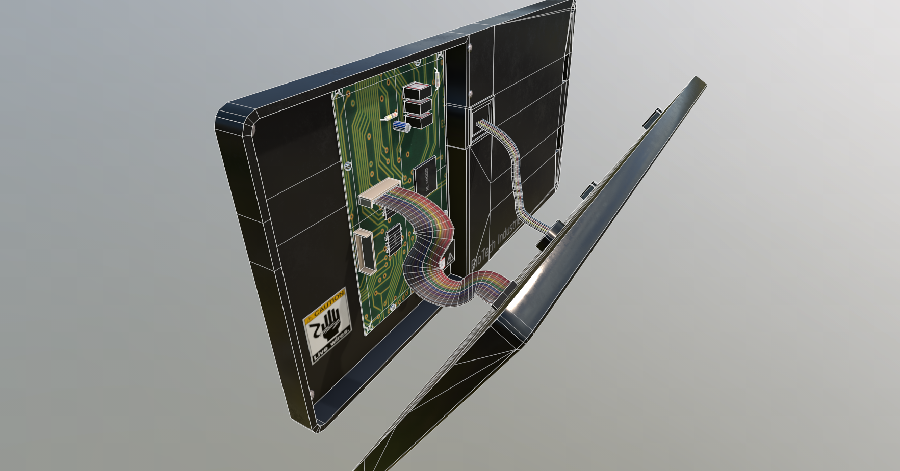 OBJ file Broken Sci-Fi Scanner Display 🛰・Model to download and 3D print ...