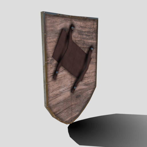 Download 3DS file Medieval stylised shield • 3D print design ・ Cults
