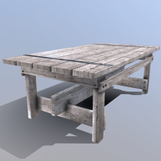 Download 3D printer model Farmhouse Table ・ Cults