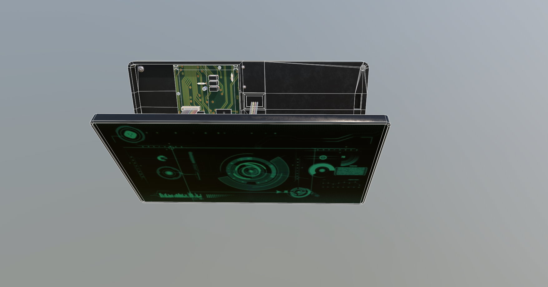 OBJ file Broken Sci-Fi Scanner Display 🛰・Model to download and 3D print ...