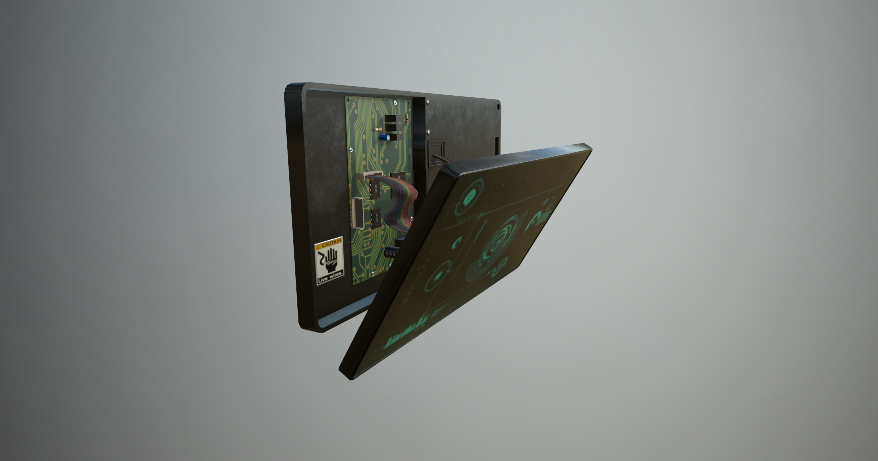 OBJ file Broken Sci-Fi Scanner Display 🛰・Model to download and 3D print ...