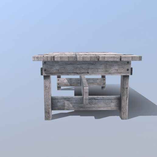 Download 3D printer model Farmhouse Table ・ Cults