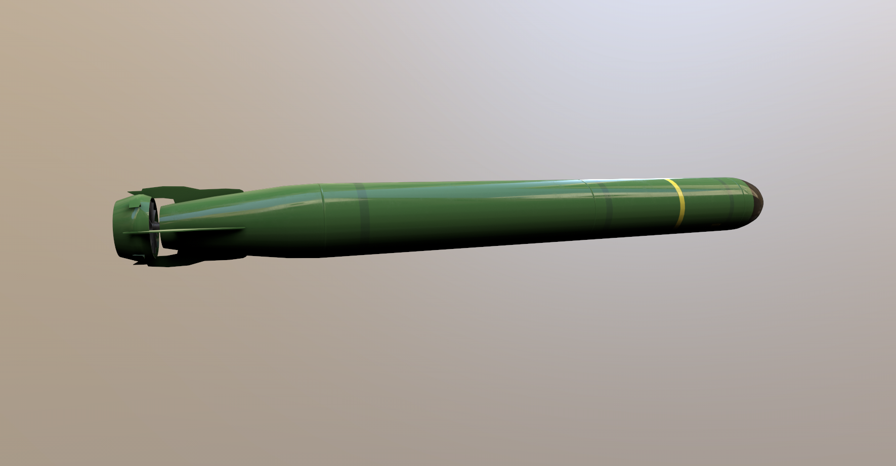 OBJ file MK-48 ADCAP Torpedo・3D print object to download・Cults