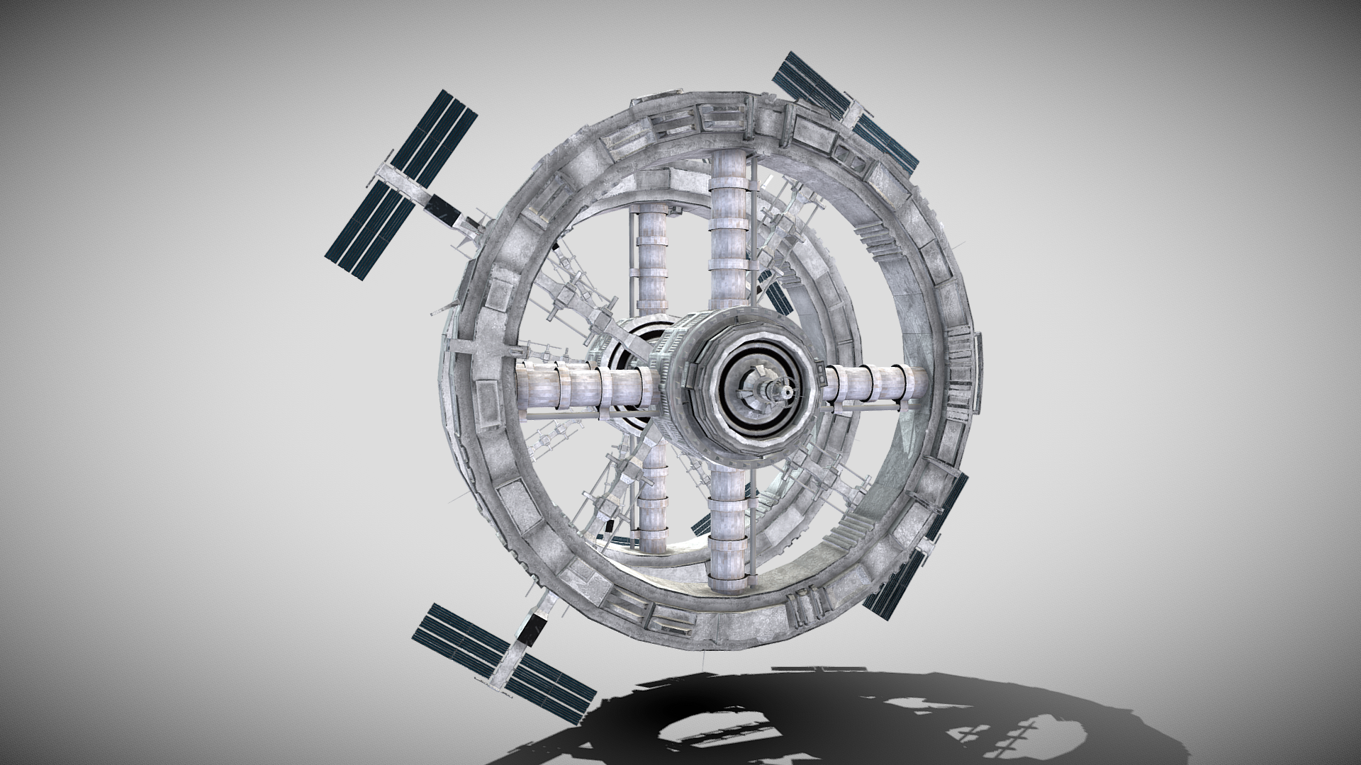 Wheel Space Station 3d