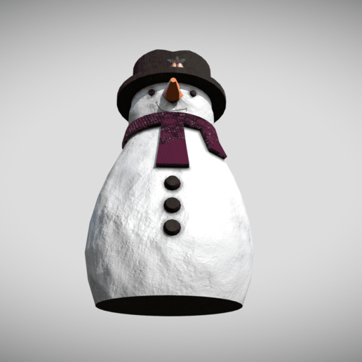 Download 3DS file Christmas Snowman • 3D printable template ・ Cults