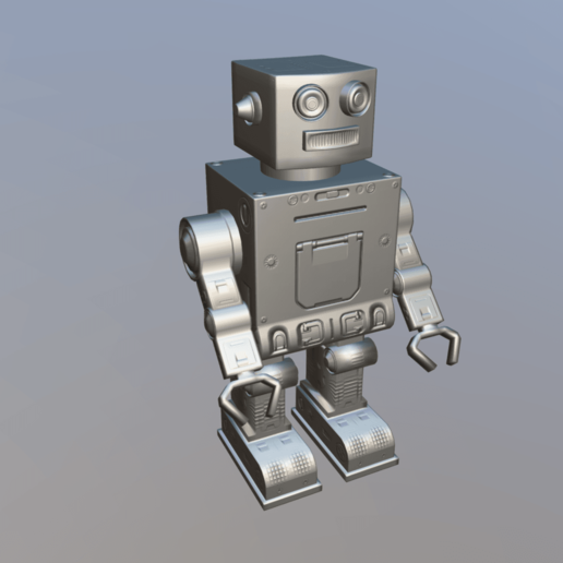 Download 3D printing templates Retro Robot ・ Cults