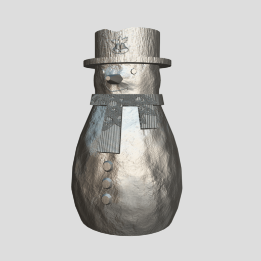 Download 3DS file Christmas Snowman • 3D printable template ・ Cults