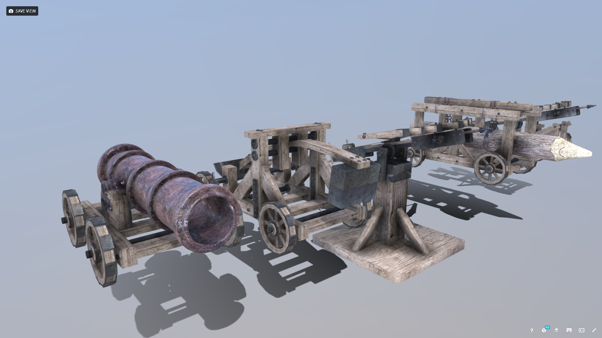 STL file Medieval Siege Weapons Pack・Model to download and 3D print・Cults