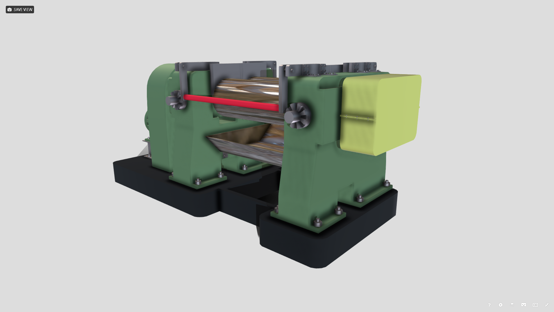STL file Machinery - Two Roll Rubber Mill・3D printing template to ...