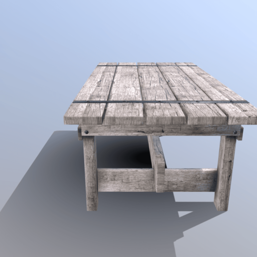 Download 3D printer model Farmhouse Table ・ Cults