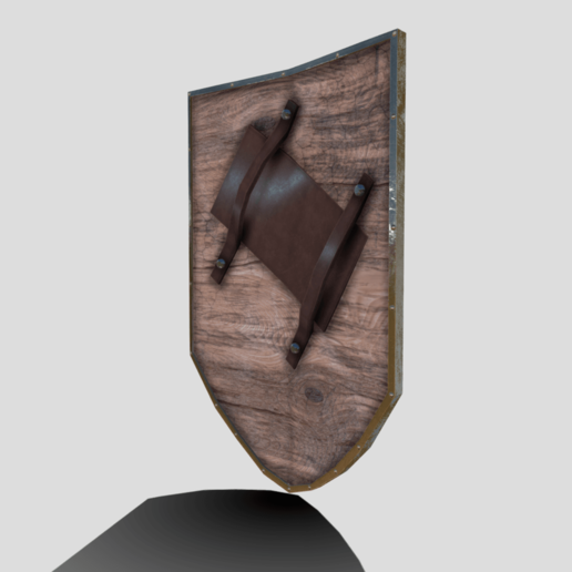 Download 3DS file Medieval stylised shield • 3D print design ・ Cults