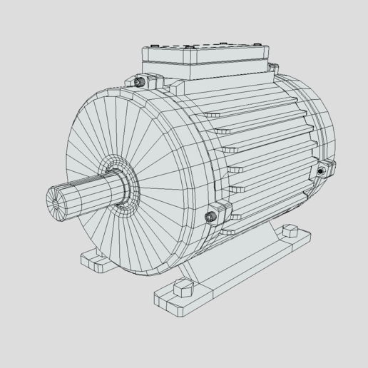 Download 3DS file Machinery - Electric Motor • Design to 3D print ・ Cults